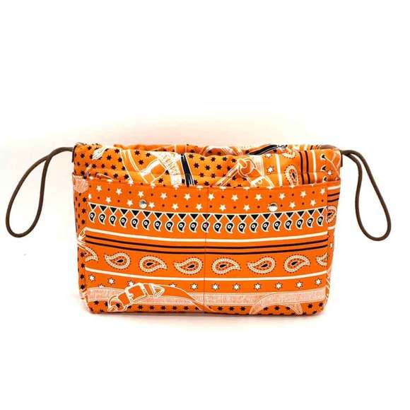 Hermes | Bags | Hermes Bag Foolbi 25 Orange Baginbag Multicase Paisley ...